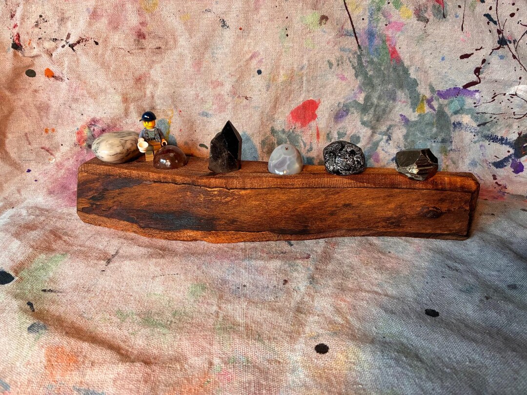 Live Edge Walnut Crystal Sphere and Curiosity Holder Unique and ...
