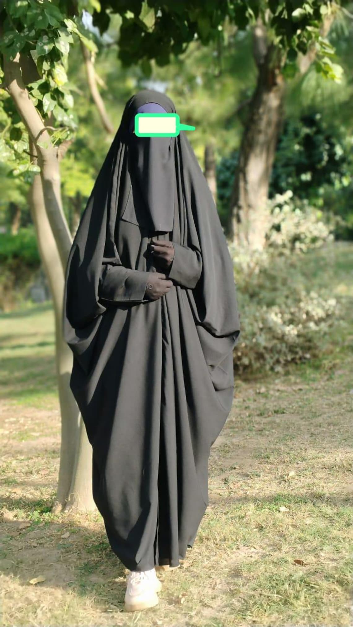 Iraqi Style Abaya | Korean Nida Fabric Round Chadar - Etsy