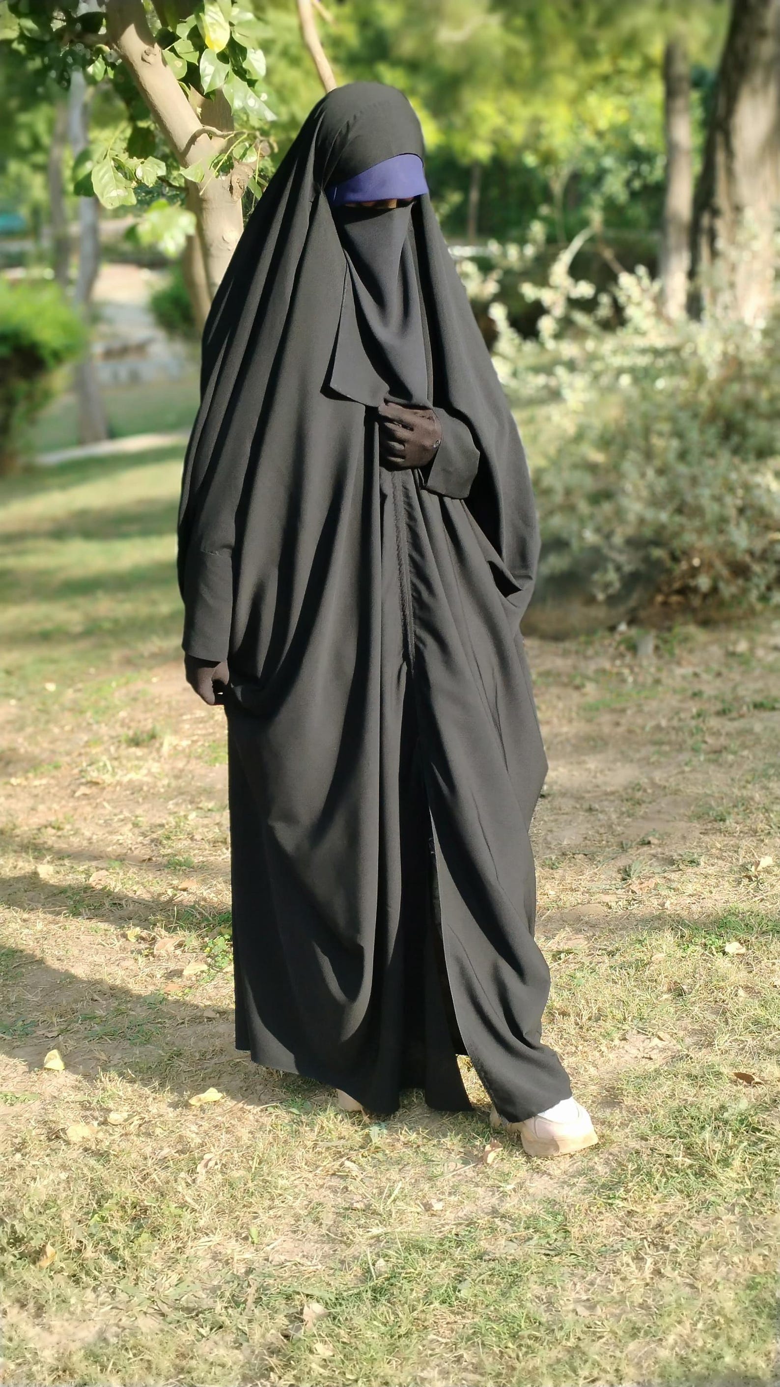 Iraqi Style Abaya | Korean Nida Fabric Round Chadar - Etsy