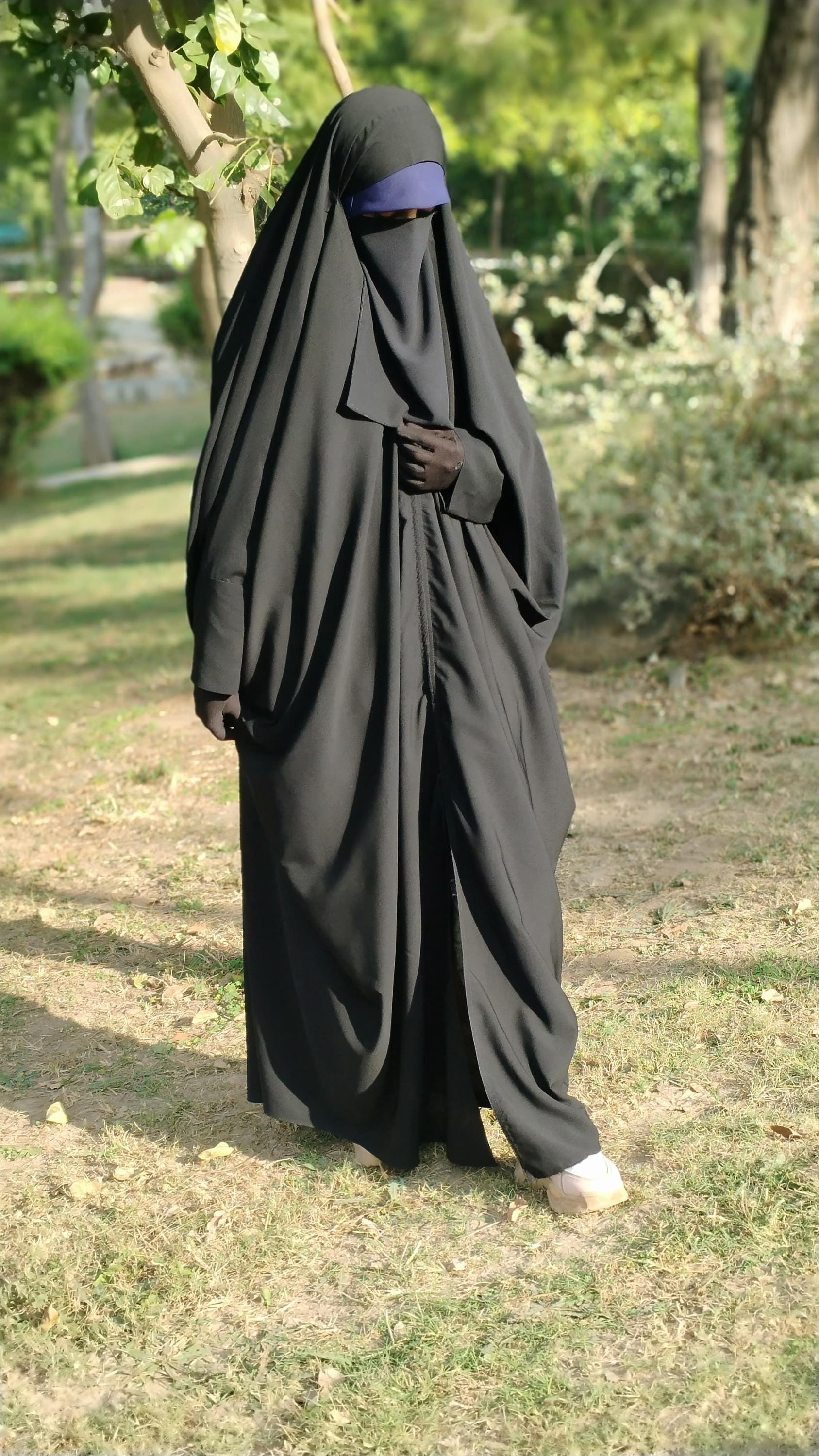 Iraqi Style Abaya | Korean Nida Fabric Round Chadar - Etsy