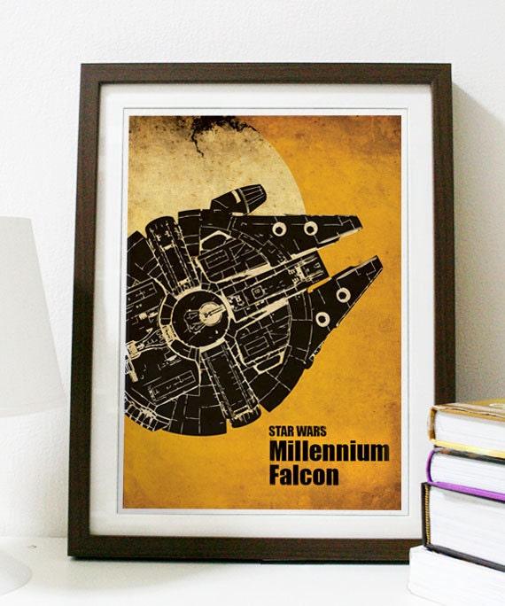 Star Wars 7 Poster Millenium Falcon