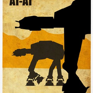 Star Wars AT-AT Poster Vintage Print - Etsy