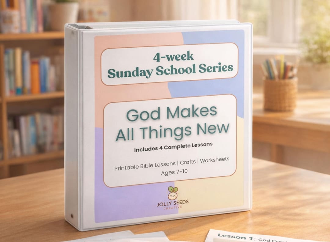 Sunday School Lessons Bundle With Bible Crafts and Worksheets Printable ...