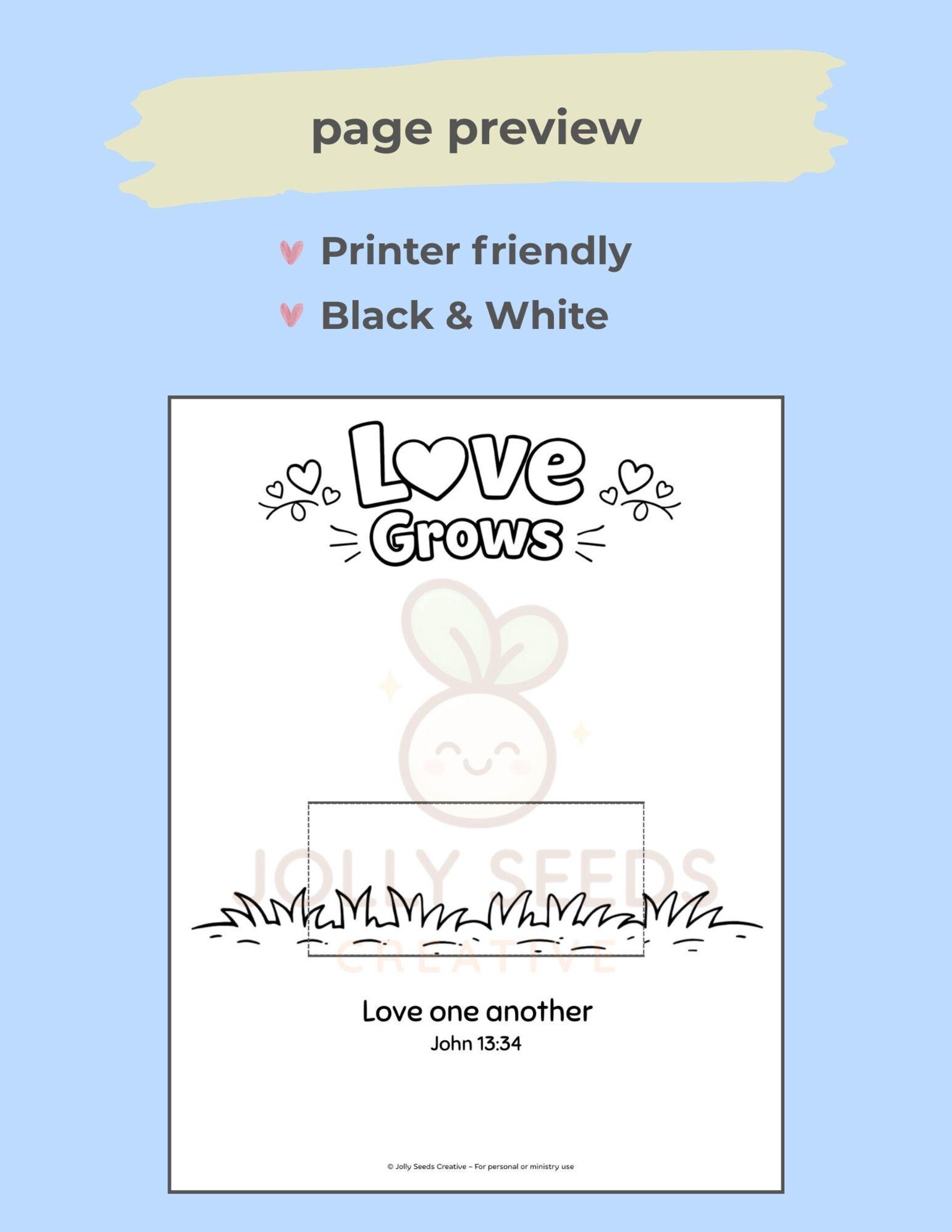Love Grows Pop-up Craft for Kids Valentine & February Christian Craft ...
