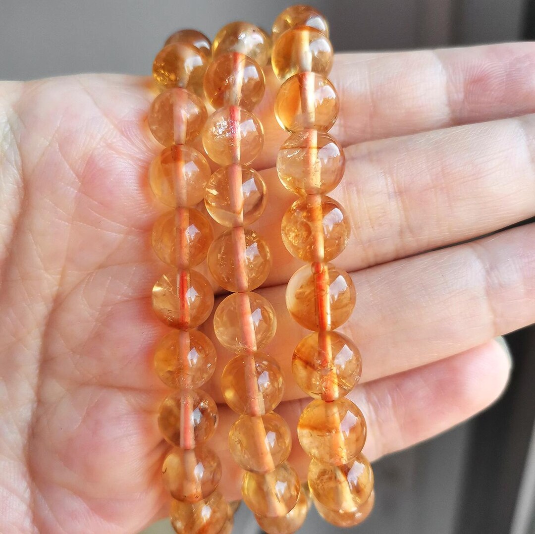 High Transparency Golden Citrine Bracelet - Solar Plexus Chakra - Gifts ...