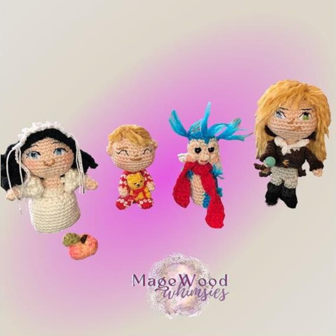 Labyrinth Friends Finger Puppet Crochet Patterns Part 1 -- Digital ...