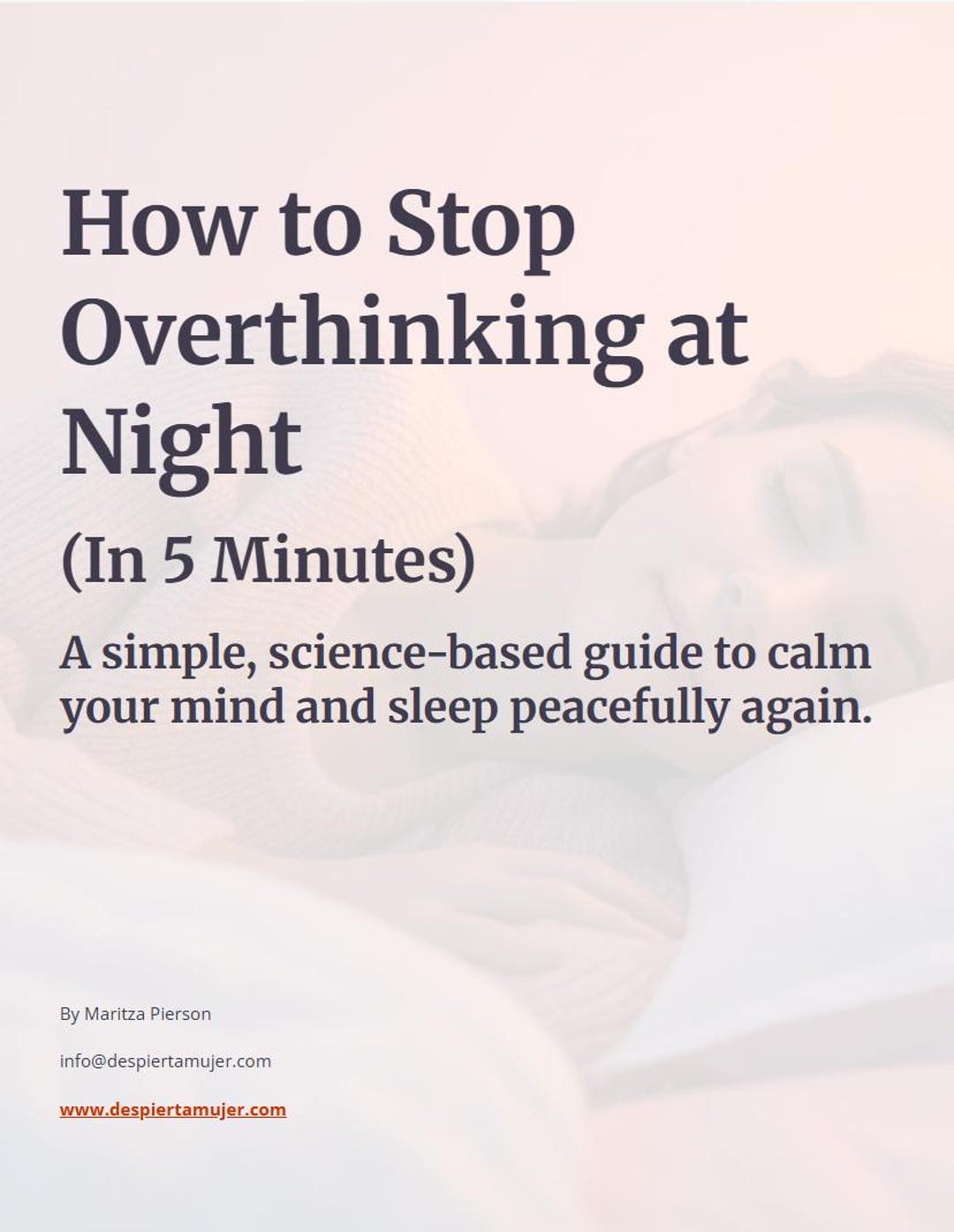 Stop Overthinking at Night Guide | Calm Your Mind (digital Download) - Etsy