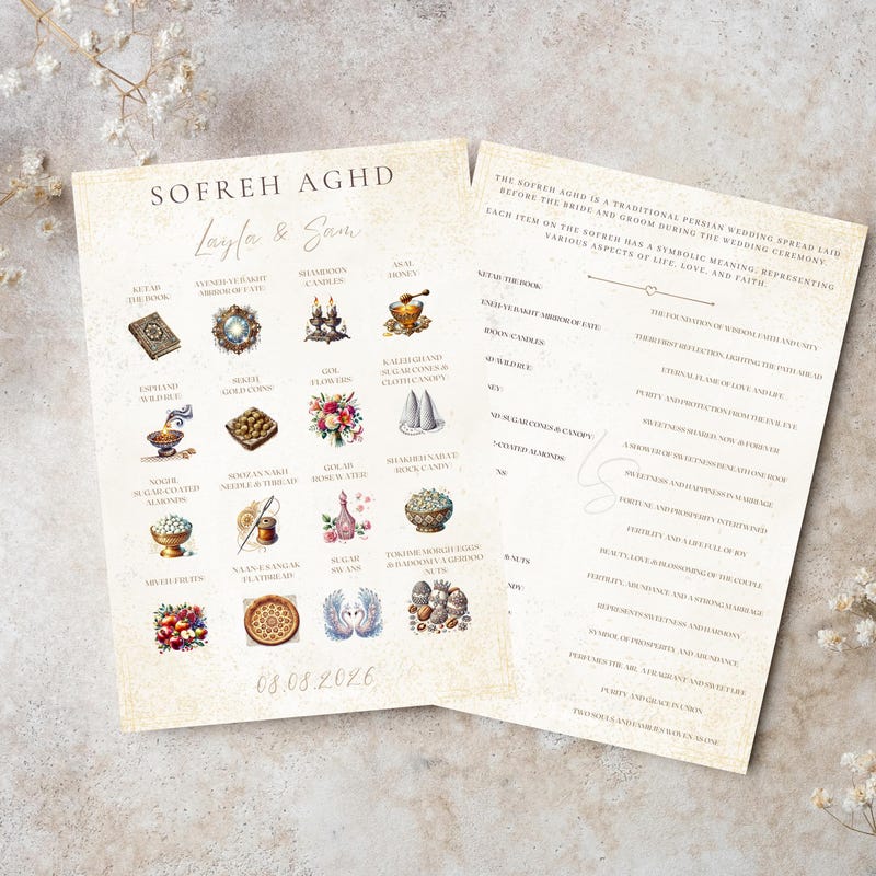 Sofreh Aghd - Etsy