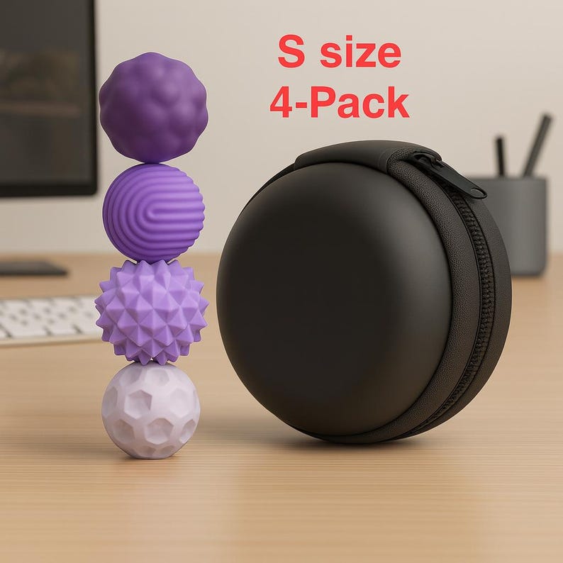 Magnetic Fidget Balls Toy – Sensory Desk Gadget, Silicone Roller Sphere ...