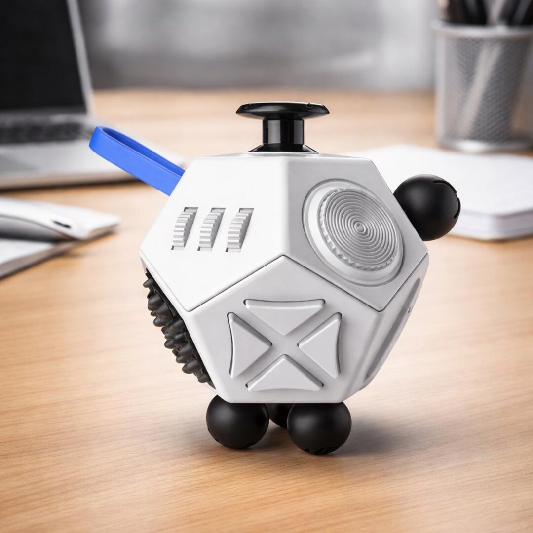 12-sided Fidget Cube, Dodecagon Desk Toy, Interactive Tactile Toy ...
