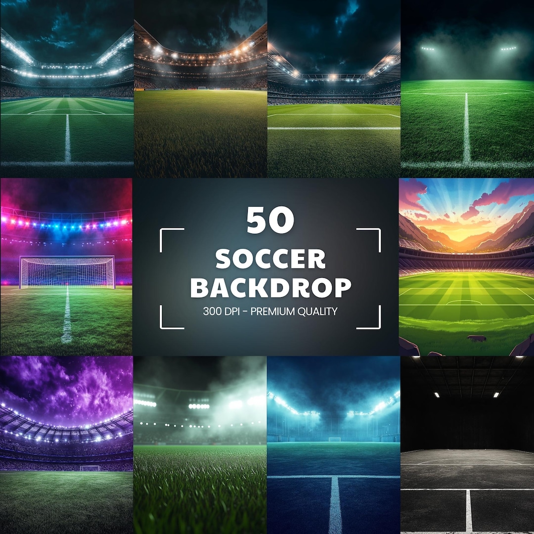 Soccer Digital Backdrops for Sports Photography | Football Background ...