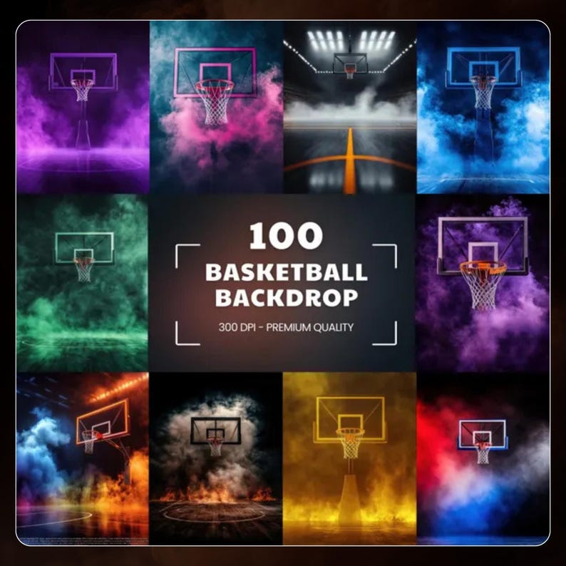 500+ Bundle Sport Backdrops & Overlays: Football,softball, Volleyball ...