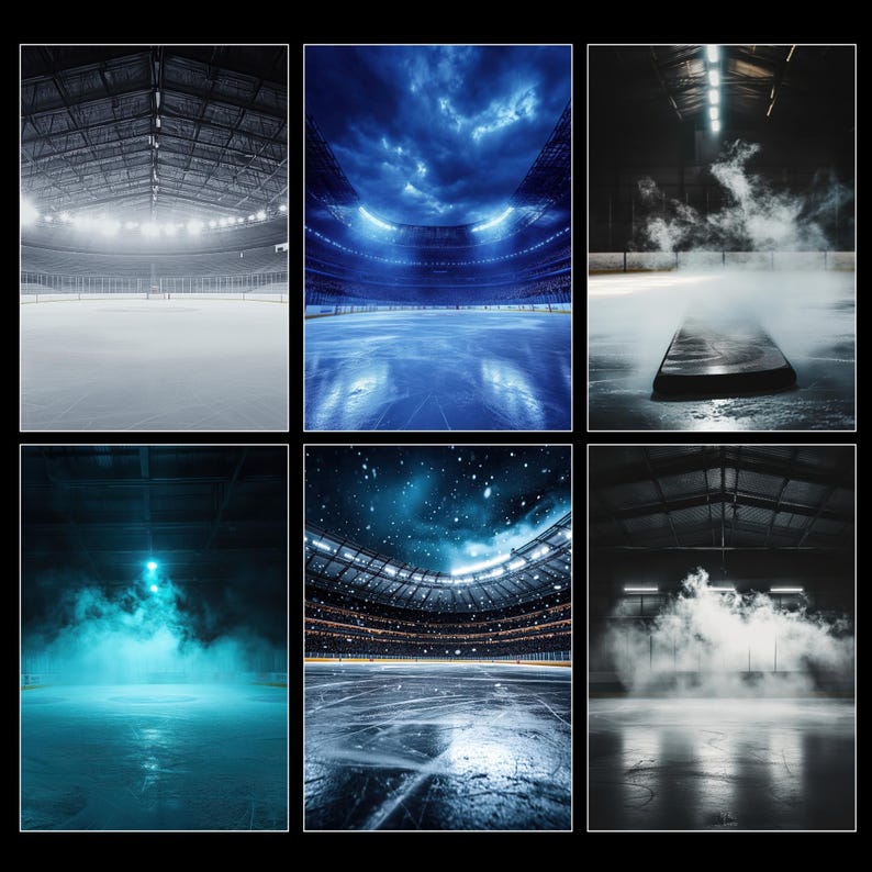 Hockey Digital Backdrops, Hockey Background for Hockey Banner, Sports ...