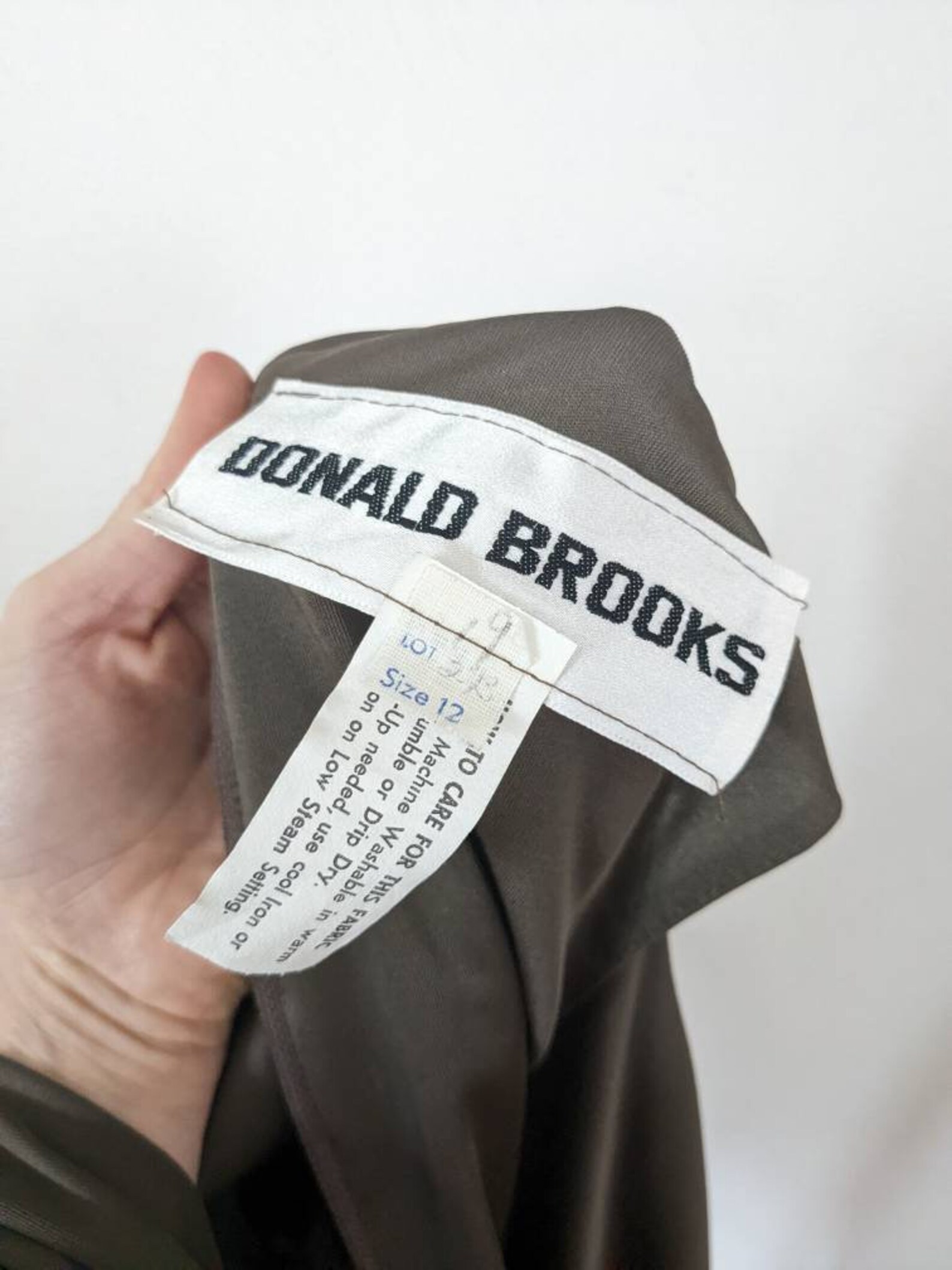 Donald Brooks 1970s Draped Balloon Sleeve Brown Jersey Maxi - Etsy