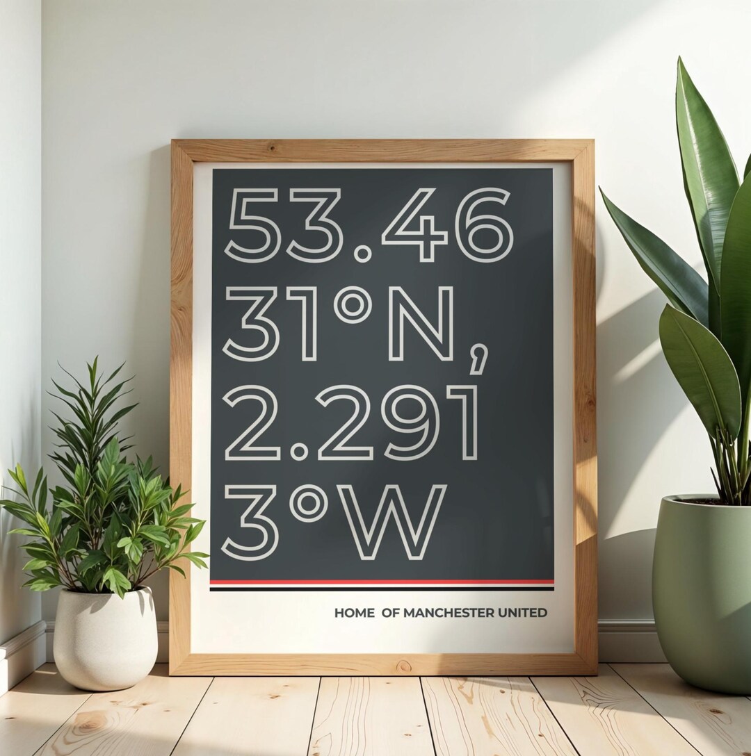 Manchester United - Digital Print - Etsy