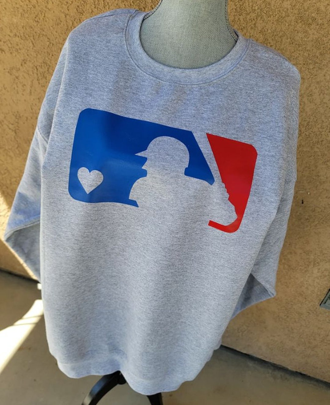 Baseball Logo Crew Neck / Baseball / Love - Etsy