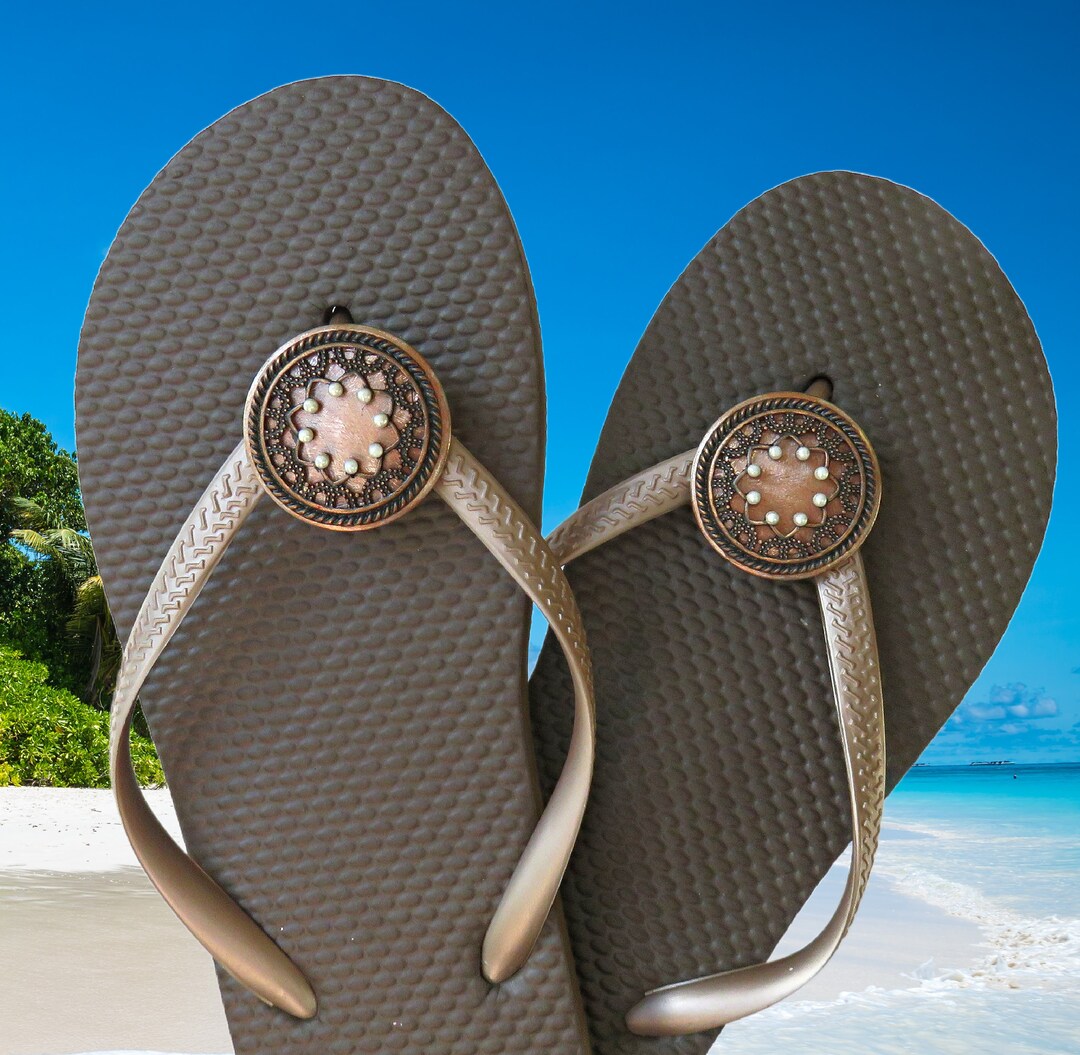 Copper Beach Jewelry, Flip Flop Accessories, Hostess Gift, Summer ...