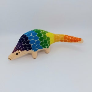 Hope the Rainbow Armadillo Needlefelt Textile Art - Etsy UK