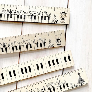 Personalized Wooden Piano Ruler, Musician Gift, Music Gifts, Music ...