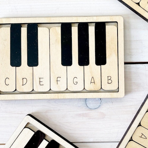 Wooden Piano Puzzle for Elementary Music Center Music - Etsy