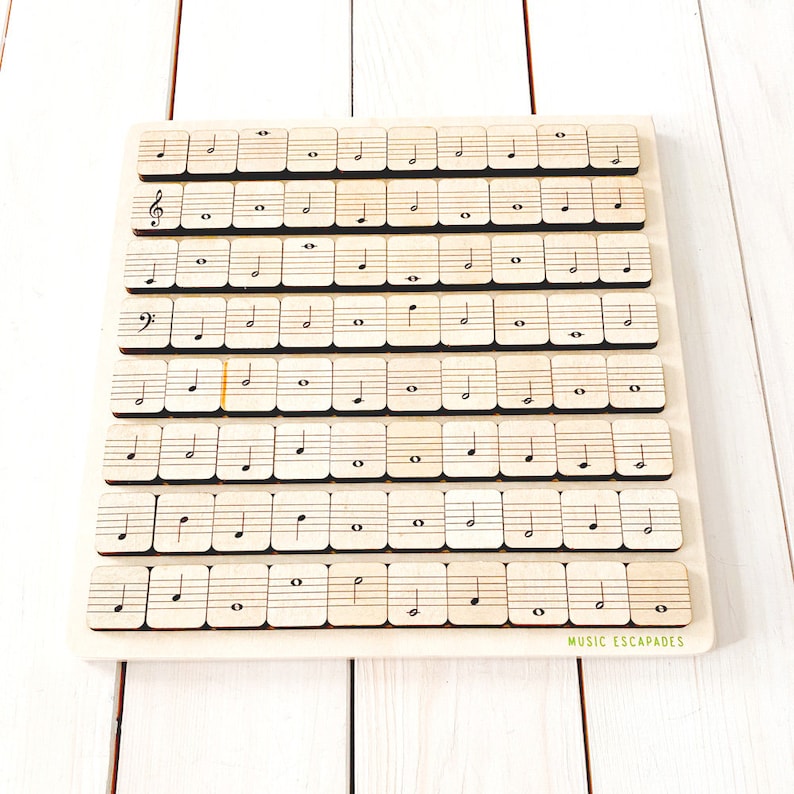 Sight Reading Music Note Tiles for Music Lessons - Etsy