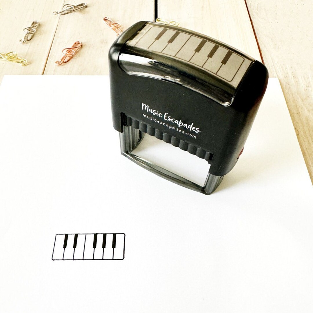 Piano Keys Self Inking Stamp - Etsy
