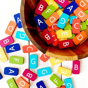 Wooden Music Alphabet Tiles for Music Center, Elementary Music ...