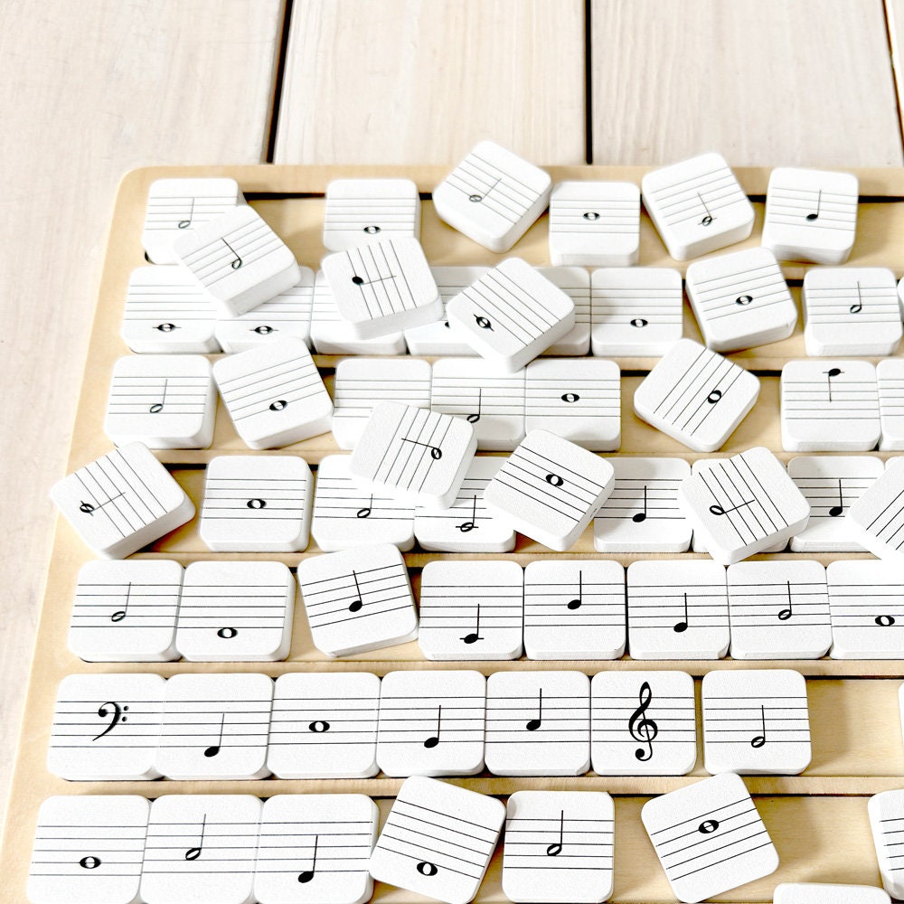 Sight Reading Music Note Tiles for Music Lessons - Etsy Canada