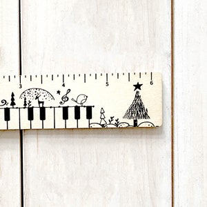Personalized Wooden Piano Ruler, Musician Gift, Music Gifts, Music ...