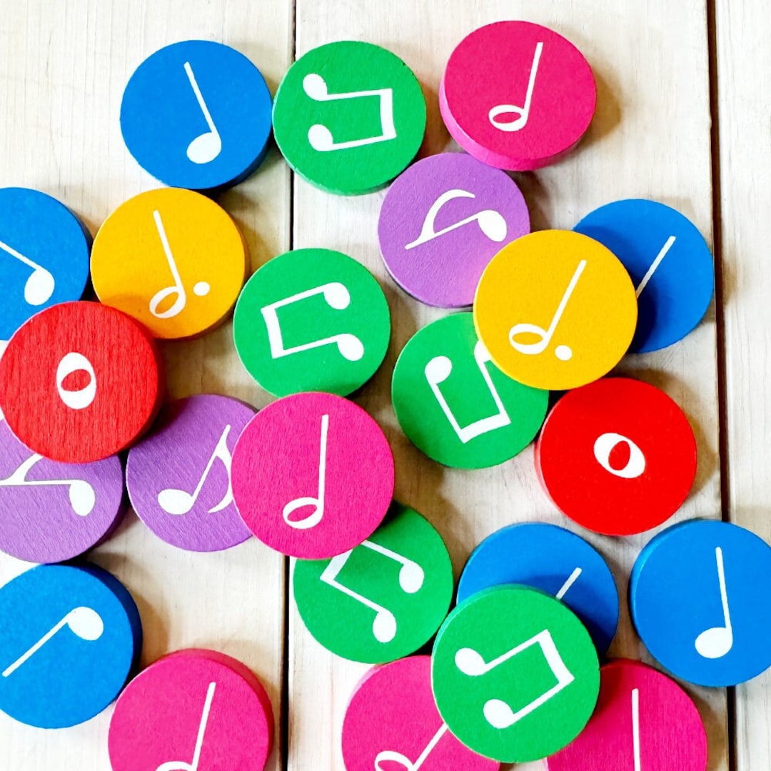 Wooden Music Note Coins Tokens - Etsy
