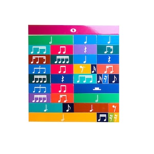 Music Notes, Rhythm Magnet Fraction Tiles for Music Center, Elementary ...