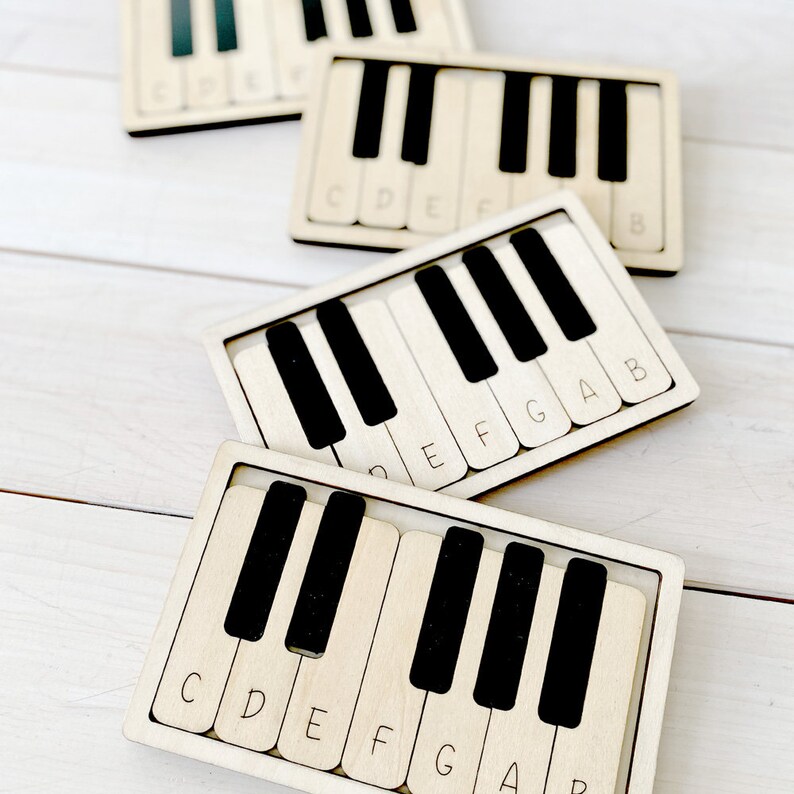 Wooden Piano Puzzle for Elementary Music Center Music - Etsy