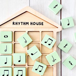 Music Note Rhythm House Puzzle for Music Lessons - Etsy