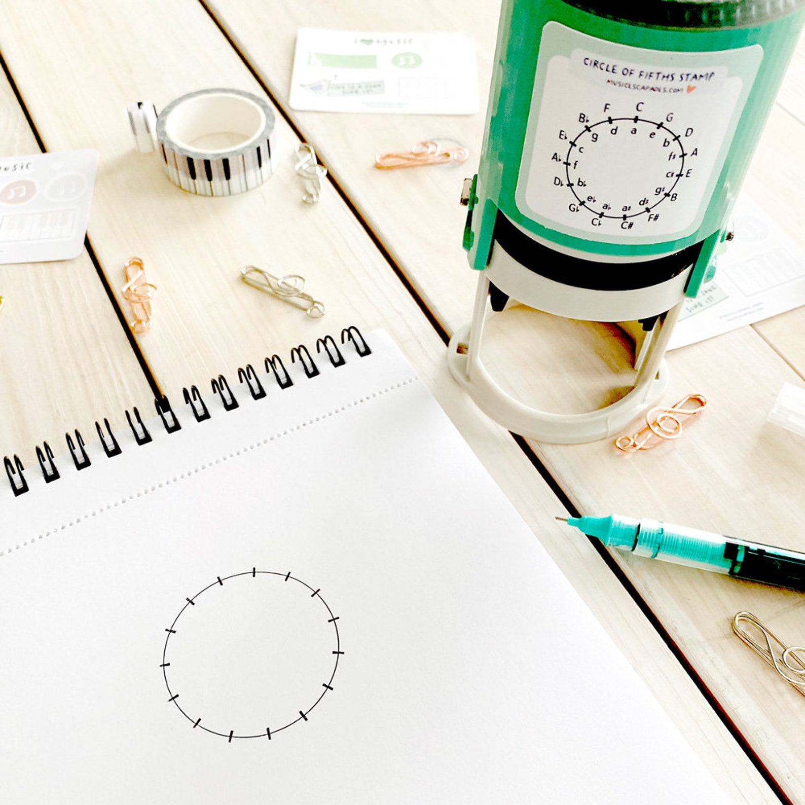 Circle of Fifths Wheel Self-inking Stamp - Etsy