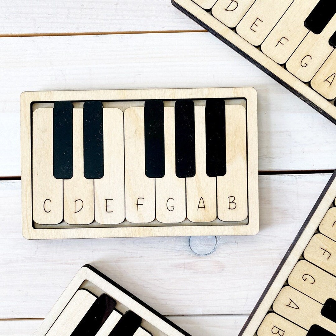 Wooden Piano Puzzle for Elementary Music Center Music - Etsy