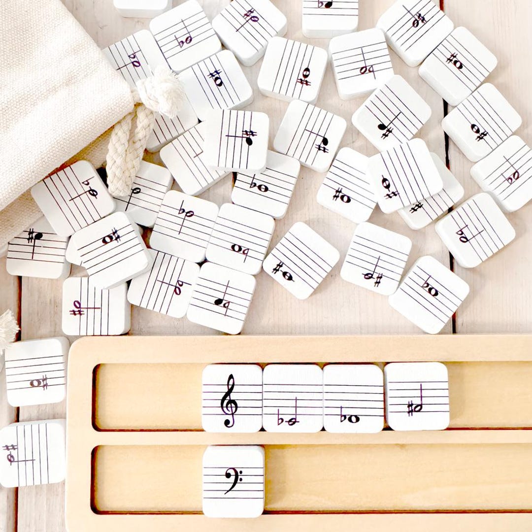Sight Reading Accidental Music Note Tiles for Music Lessons - Etsy