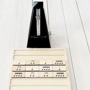 Wooden Music Note Rhythm Fraction Tiles and Puzzle for Music Center ...