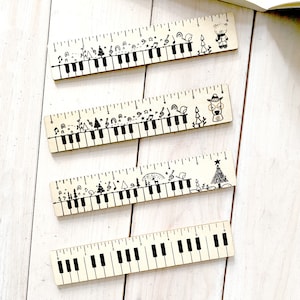 Personalized Wooden Piano Ruler, Musician Gift, Music Gifts, Music ...