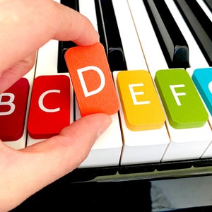 Wooden Music Alphabet Tiles for Music Center, Elementary Music ...