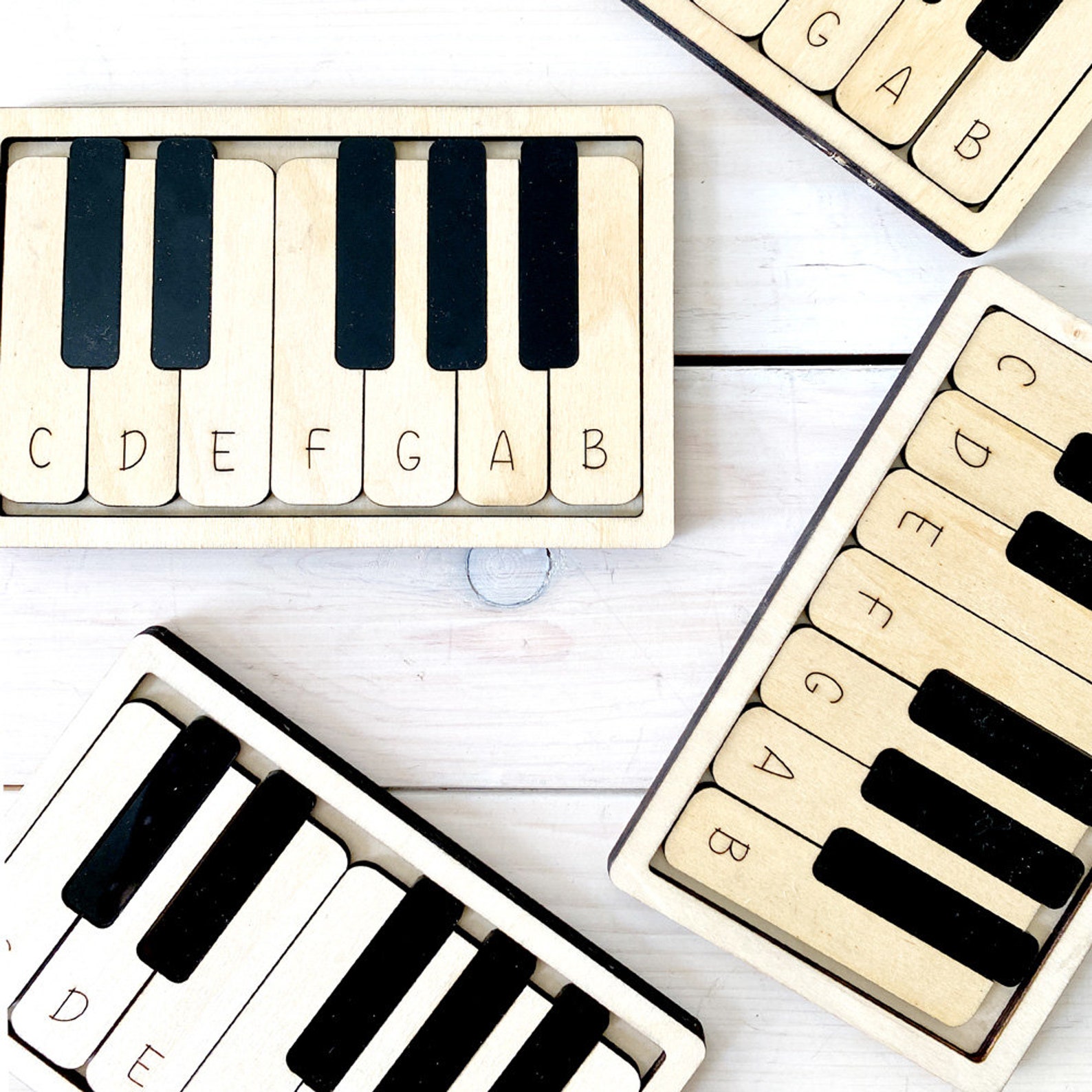 Wooden Piano Puzzle for Elementary Music Center Music - Etsy