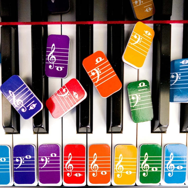 Magnetic Music Note Tiles for Elementary Music Center Music - Etsy