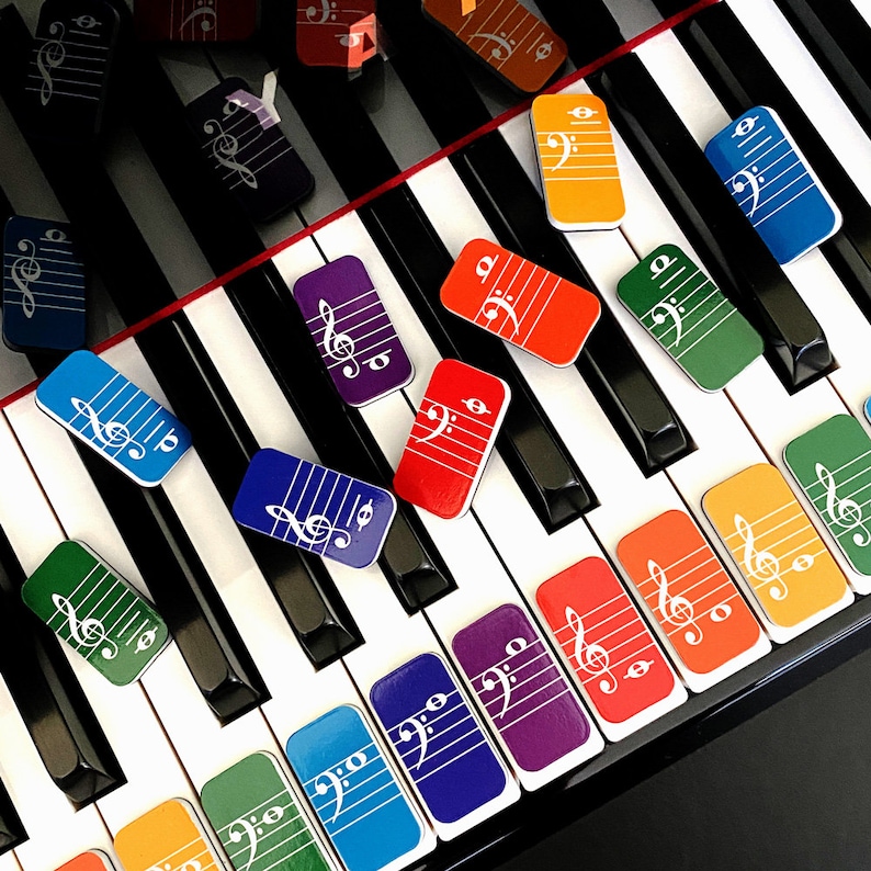 Magnetic Music Note Tiles for Elementary Music Center Music - Etsy