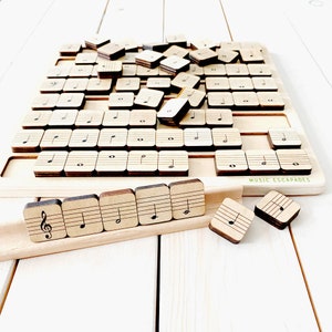 Sight Reading Music Note Tiles for Music Lessons - Etsy