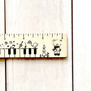 Personalized Wooden Piano Ruler, Musician Gift, Music Gifts, Music ...