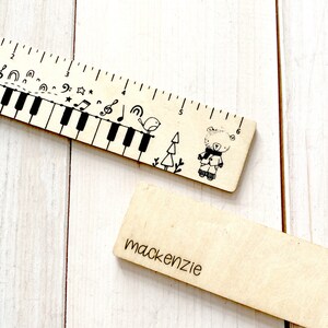 Personalized Wooden Piano Ruler, Musician Gift, Music Gifts, Music ...