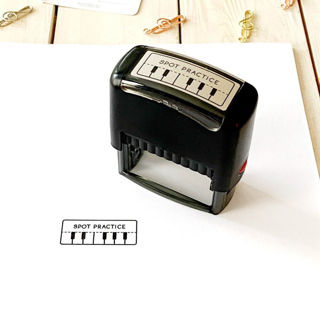 Spot Practice Piano Keys Self Inking Stamp - Etsy