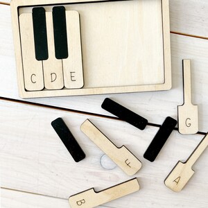 Wooden Piano Puzzle for Elementary Music Center Music - Etsy