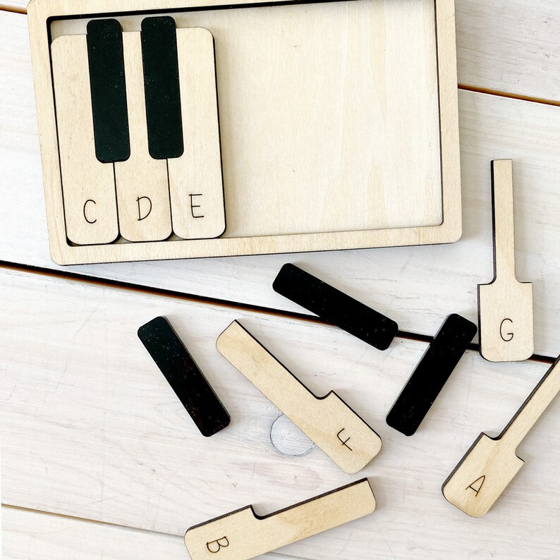 Wooden Piano Puzzle for Elementary Music Center Music - Etsy
