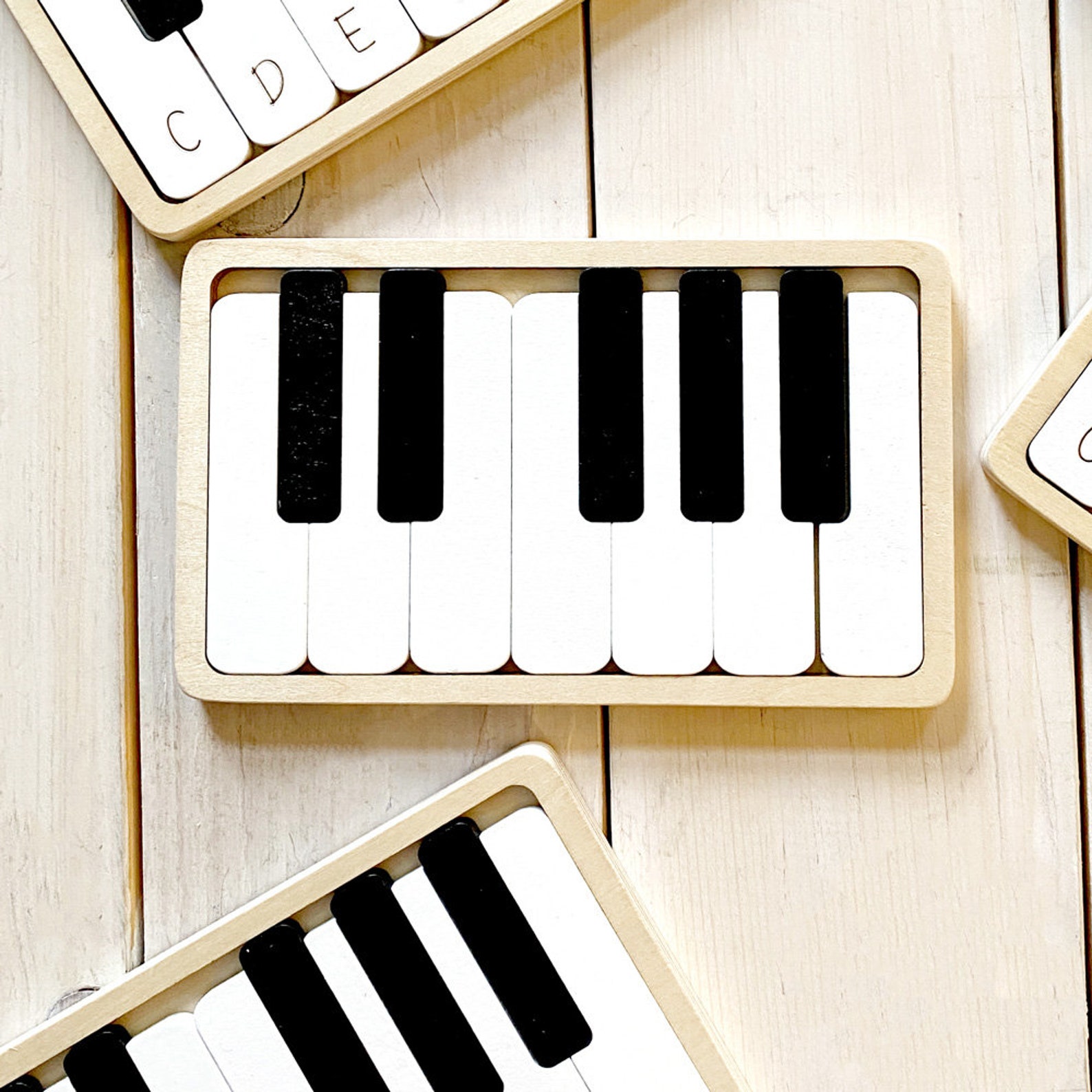 Wooden Piano Puzzle for Elementary Music Center Music - Etsy