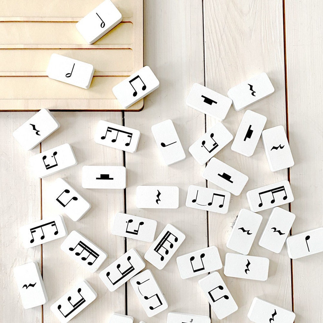 Wooden Music Rhythm Tiles for Music Center, Music Lessons, Music ...